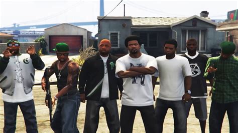 GTA 5 Grove Street Families Vs Ballas ROCKSTAR EDITOR CINEMATIC
