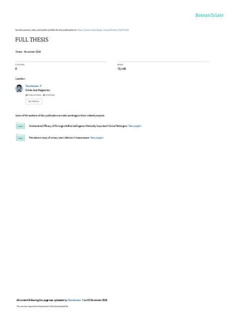 Full Thesis Pdf Antimicrobial Antimicrobial Resistance