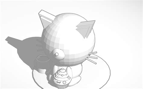 3d Design Breakfast Cat Tinkercad