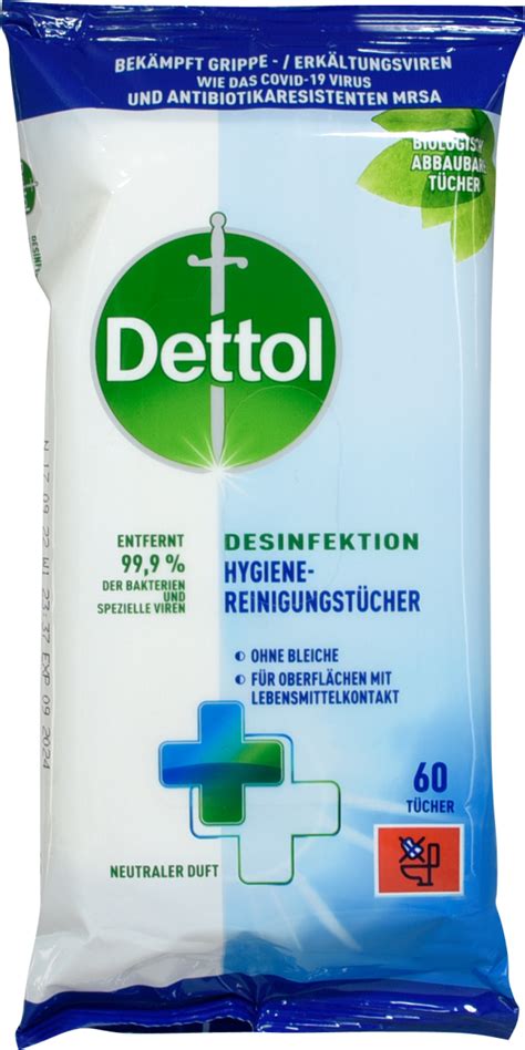 Dettol Desinfektion Reinigungstücher 60 St dm Dauerpreis Immergünstig