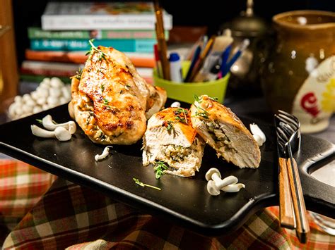 Mushroom Stuffed Chicken Breast