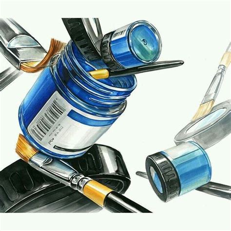 수업자료에 있는 하연 이님의 핀 제품 스케지 그림 디자인 미술 상자