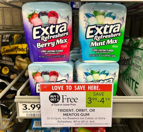 Extra Refreshers Gum Just 175 At Publix Iheartpublix