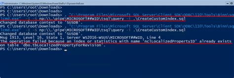 wsus bereinigung bricht ab timeout für datenbank und iis erhöhen