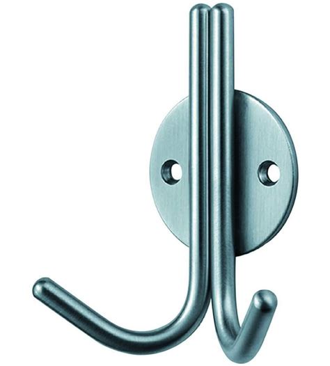Carlisle Brass Hch1015sss 100mm Double Coat Hook On Rose Sealco Scotland
