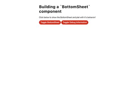 A Bottom Sheet Component Using React And Styled Components