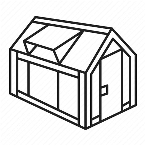 Farm Gardening Glass Greenhouse Icon
