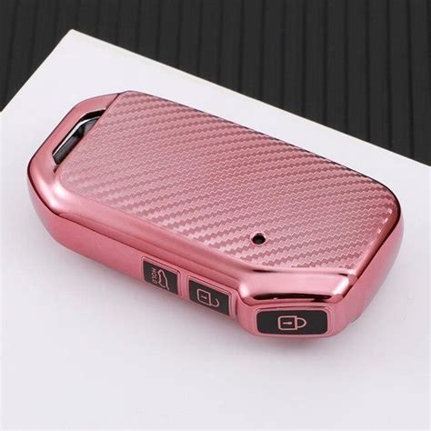 Porte Clés De Voiturepink Étui De Clé De Voiture Intelligent En Fiber