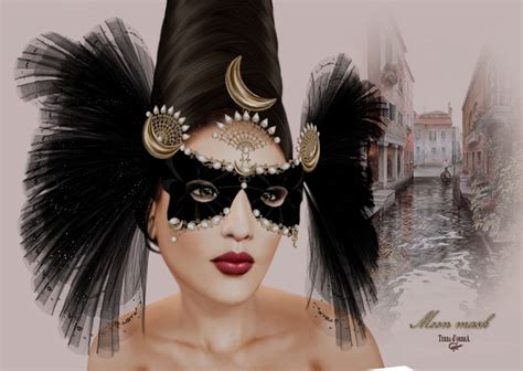 Second Life Marketplace Terra Dombra ☼moon Masquerade Mask