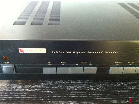 Parasound P Dd 1500 Digital Surround Decoder Photo 646154 Us Audio Mart