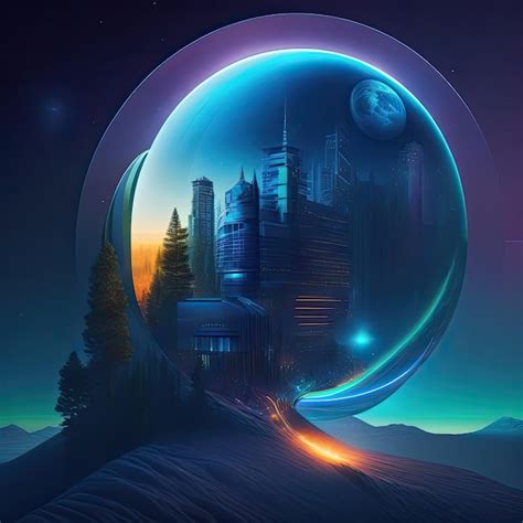 Premium AI Image Futuristic Technology Background