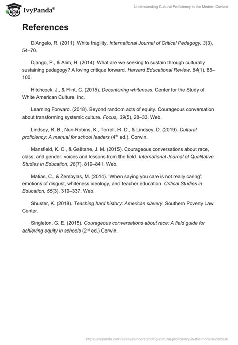 Understanding Cultural Proficiency In The Modern Context 1453 Words