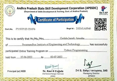 janaki anusha gedala on linkedin python programming apssdc