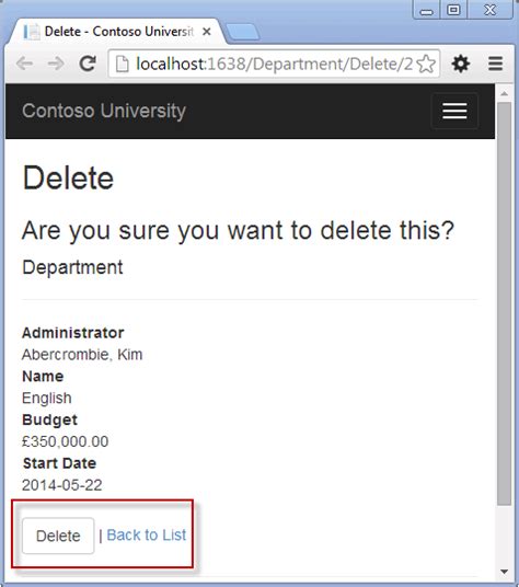 Mvc 5 With Ef 6 In Visual Basic Handling Concurrency