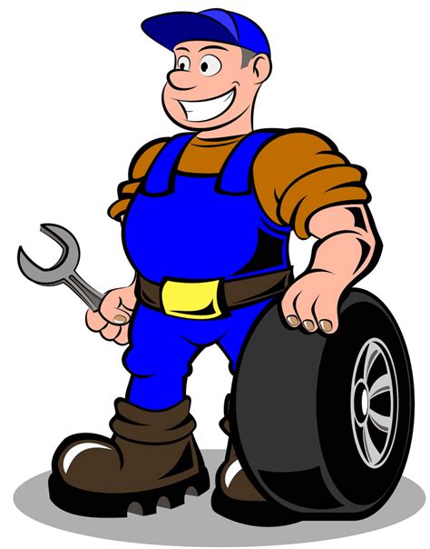 自動車整備士のイラスト