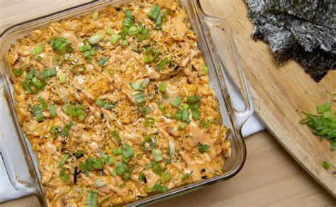 Salmon Sushi Bake