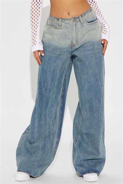 Facing The Facts Cut Off Waistband Jeans Medium Wash Fashion Nova