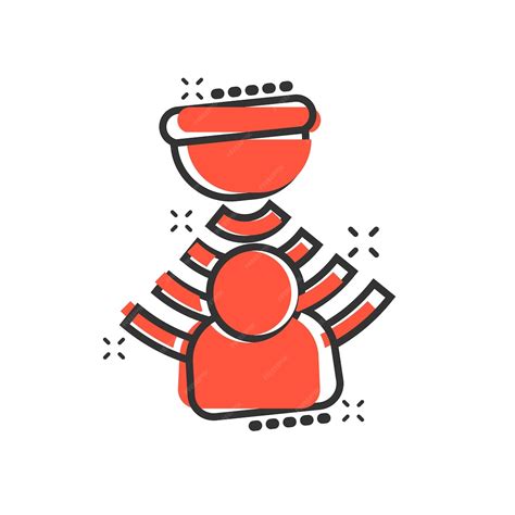 Premium Vector Motion Sensor Icon In Comic Style Sensor Waves With Man Vector Cartoon