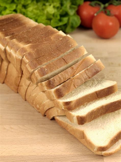 A Loaf Of Freshly Baked White Bread Stock Image Colourbox