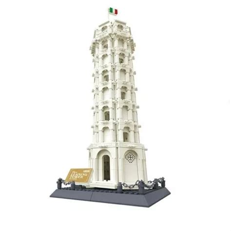 Building Blocks Architecture Sets Leaning Tower Of Pisa Model 8012 Toys