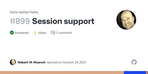 Session Support Helix Editor Helix Discussion Github