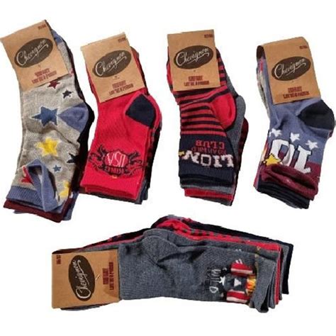 CHEVIGNON Lot 5 paires chaussettes garçon chaussette enfant