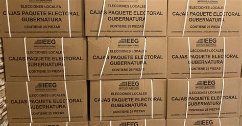 Recibe Ieeg Primeros Materiales Para Jornada Electoral