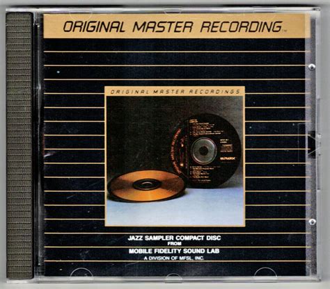 Jazz Sampler Compact Disc From Mobile Fidelity Sound Lab 1987 24kt