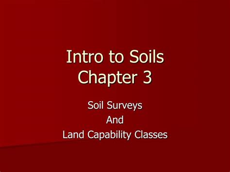 PPT Intro To Soils Chapter 3 PowerPoint Presentation Free Download ID 2991817