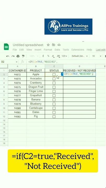 Basics Of Excel How To Use Check Box In Excel Allpro Shorts Youtube
