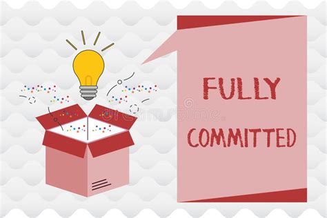 Handwriting Text Fully Committed Concept Meaning Extremely Agreed To