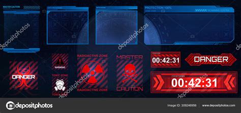 Futuristic Screens Hud Gui Ui And Set Titles Stock Vector By © 309246956