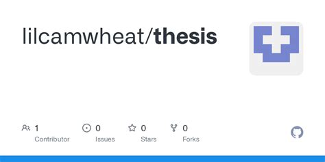 github lilcamwheat thesis