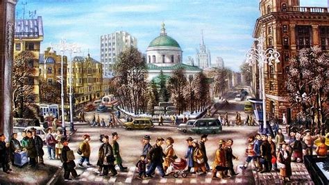 Москва и москвичи Художник Сергей Волков Youtube