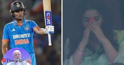 Shubman Gill Icc World Cup 2023 Sara Tendulkars Emotional Reaction