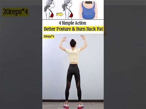 4 Simple Action For Women To Improve Posture And Burn Back Fat