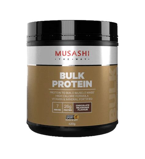 Musashi Bulk Protein Powder Build Mass Strength And Size