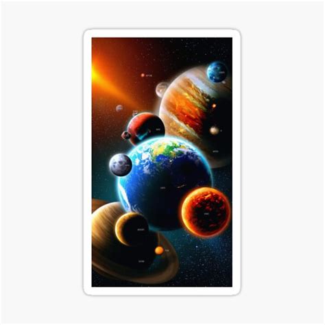 Solar System Planets Sticker For Sale By Dexarts66 Redbubble