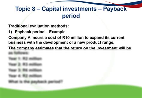 SOLUTION Payback Period Calculation Studypool