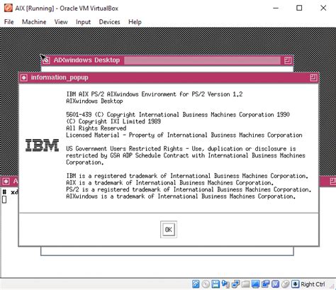 Running Aix X86 On Laptop Ibm Aix Ps2 13 For Intel I386 In Virtual