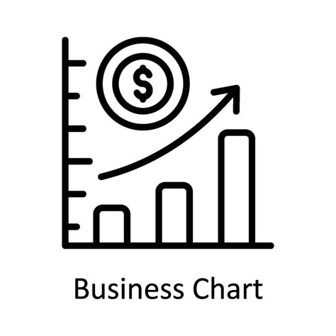 Business Chart Vector Outline Icon Design Illustration Digital Marketing Symbol On White