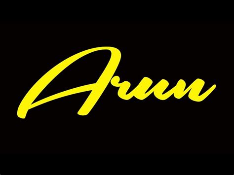 Arun Name In Style