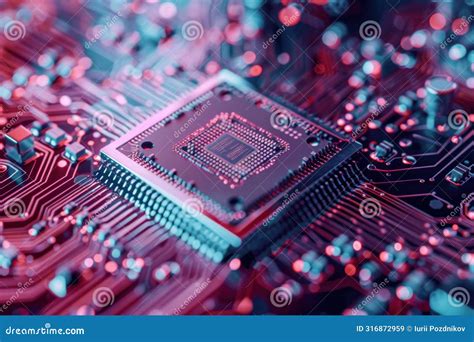 Closeup Of A Passive Circuit Component On A Motherboard Stock Image Image Of Circuit