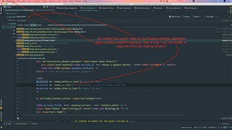 How To Activate The Main Window Of Phpstorm After Clicking Its Floating