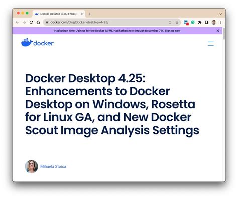Francesco Corti On Linkedin Welcome Docker Desktop 425 Enhancements To Docker Desktop On Windows