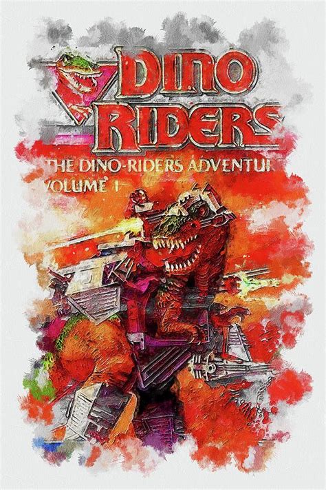 Tv Show Dino Riders Mixed Media By Franz Elvie Pixels