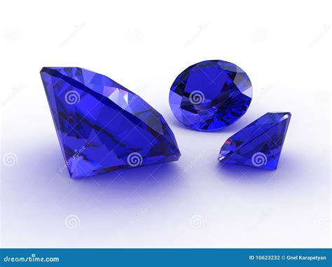 3d Round Azure Sapphire Stones Royalty Free Stock Image Cartoondealer