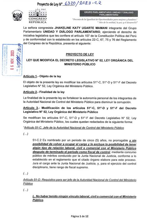 Proponen Reformar La Duración En El Cargo Del Jefe De La Autoridad