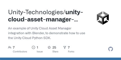 Github Unity Technologiesunity Cloud Asset Manager For Blender An Example Of Unity Cloud