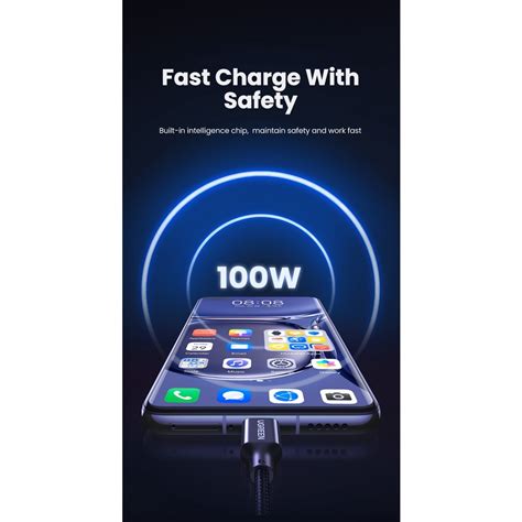 Ugreen Usb Cable 6a 100w Cable Supercharge Usb Type C Fast Charging